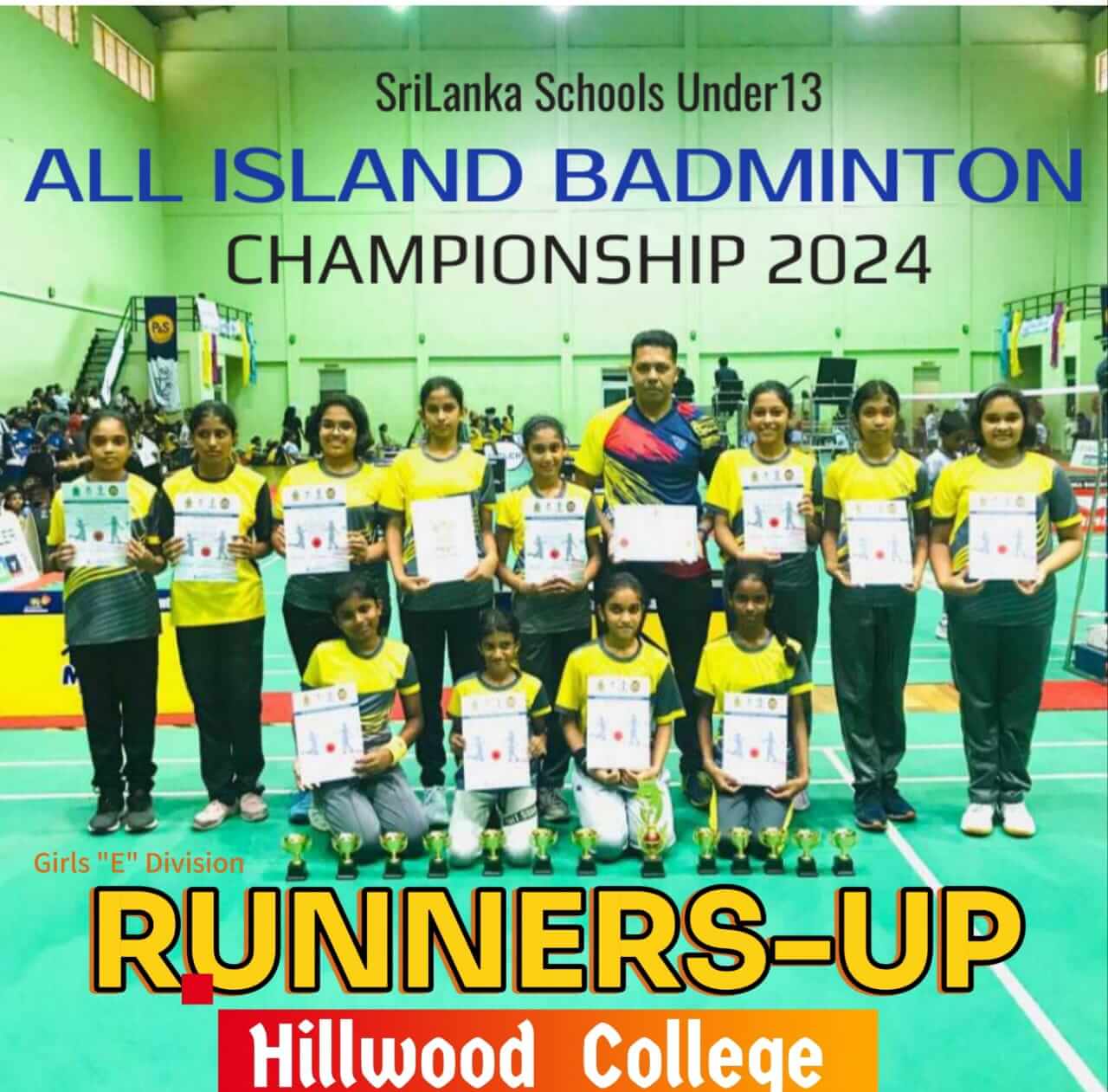 All Island Badminton Championship 2024 – Under 13 Runners-Up – Hillwood ...